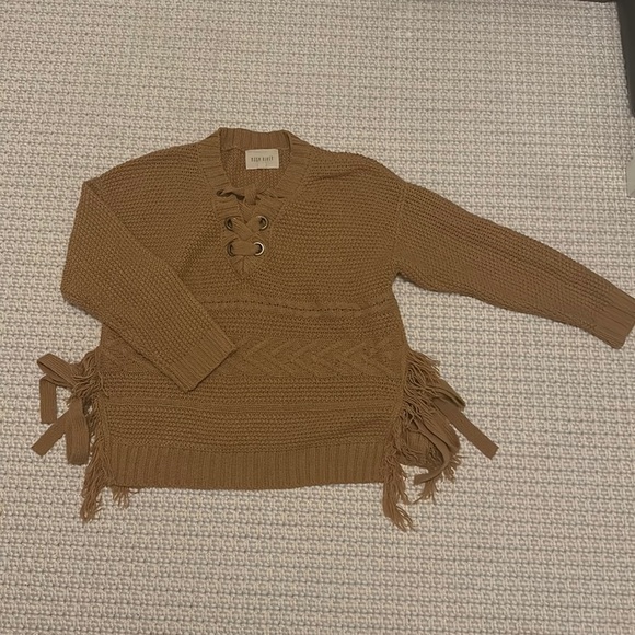 Moon River | Sweaters | Moon River Sweater With Crochet And Ties | Poshmark